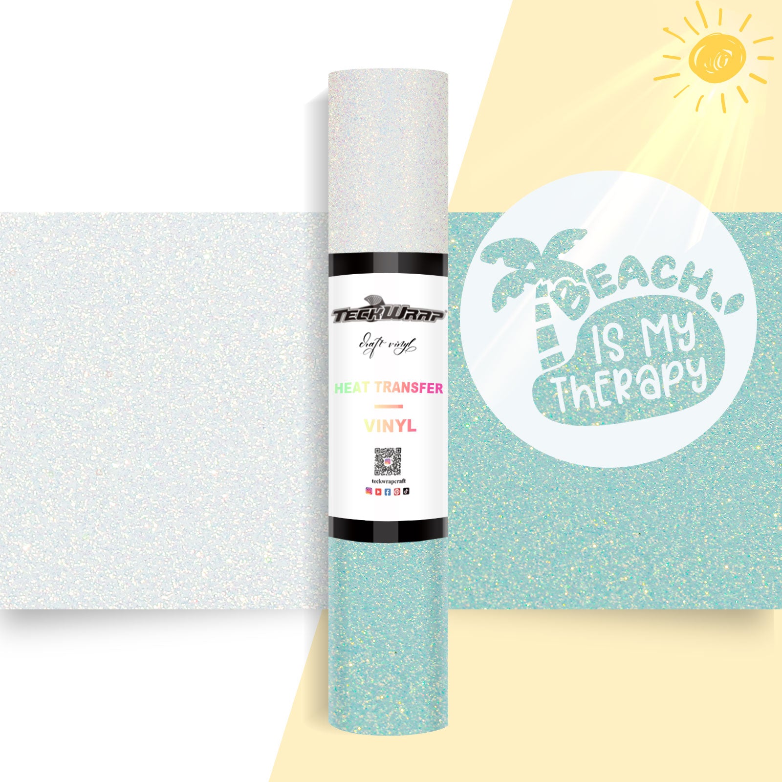 Glitter UV Color Changing Heat Transfer Vinyl – Global-Teckwrapcraft