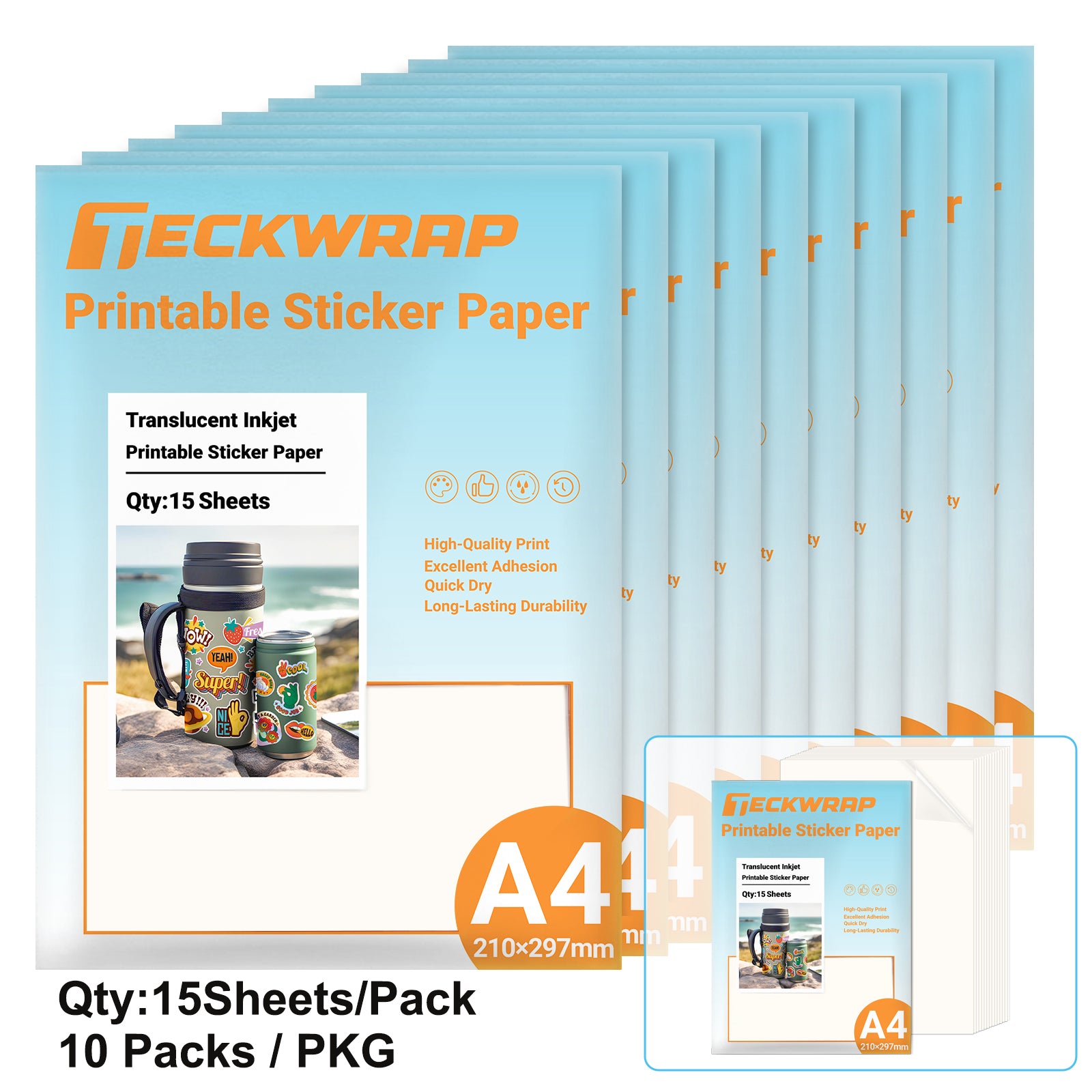 Inkjet Printable Sticker Paper – Global-Teckwrapcraft
